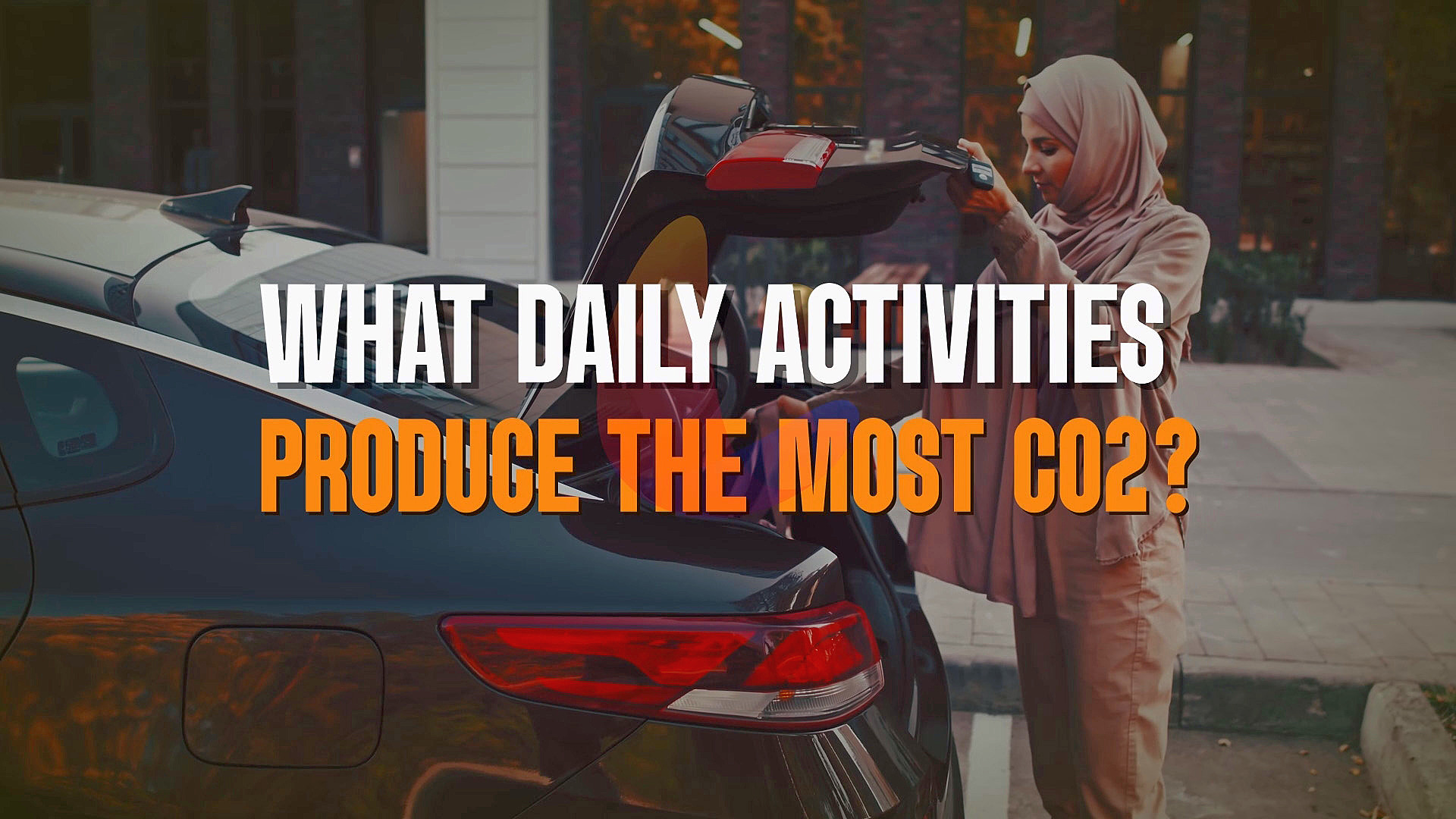 What daily activities emit the most carbon dioxide?